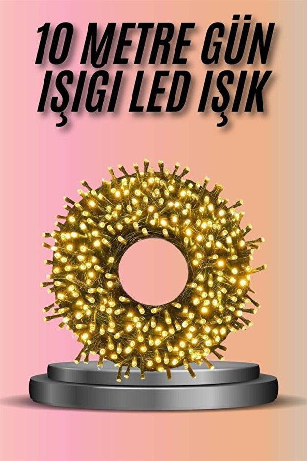 GENELOEM Dekoratif Aydınlatma Ampüllü 10 Metre Gün Işığı Şerit Led ...