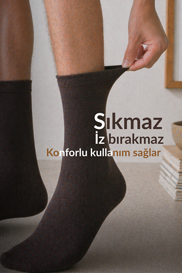 Orbis 7'li Erkek Pamuk Yoğun Yumuşak Soket Düz Çorap - Fiyatı, Yorumları