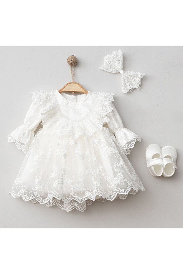 Ozz Baby KIZ BEBEK VE ÇOCUK 0/3-3/6 AY MEVLÜTLÜK ELBİSE SET - Fiyatı ...