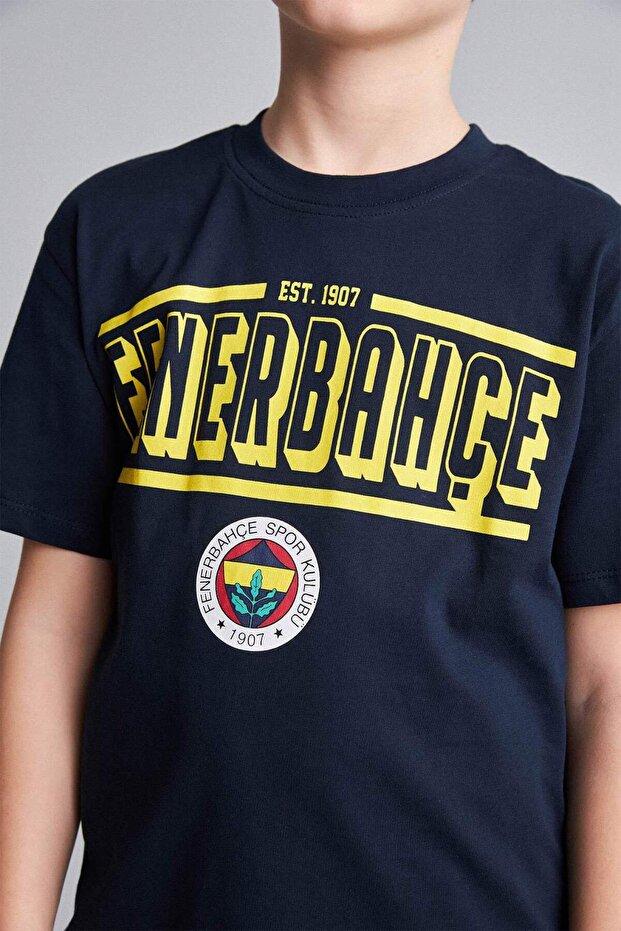 Defacto %100 Pamuk Fenerbahçe Kısa Kollu Pijama Üst Şort Pijama Alt 2 ...