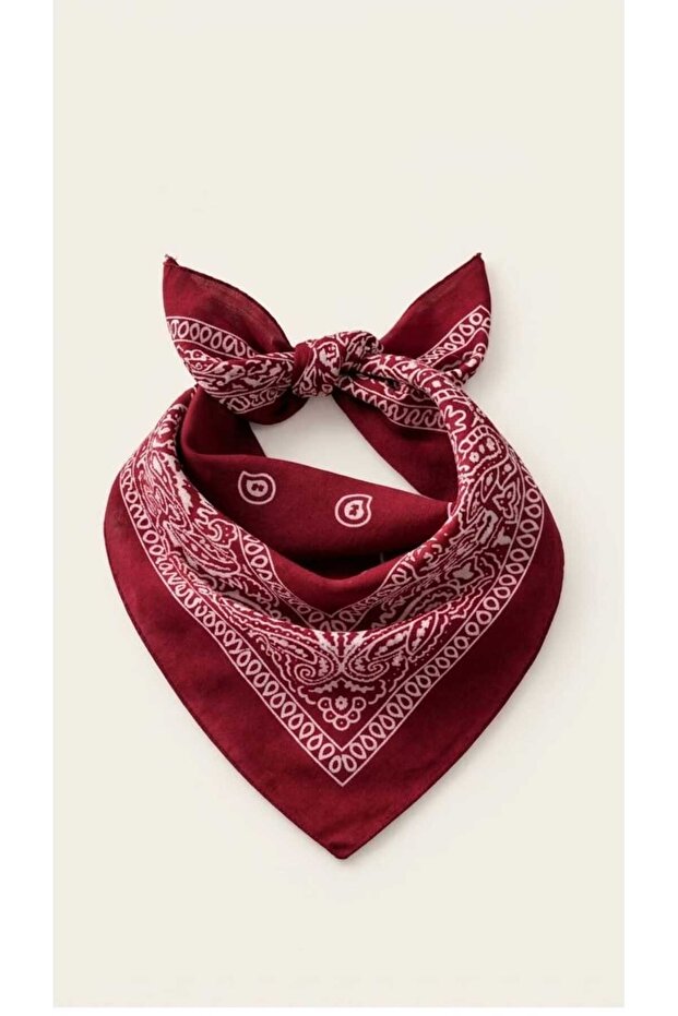 CebeTriko Kadın Etnik Desenli %100 Pamuk Bandana - Fiyatı, Yorumları