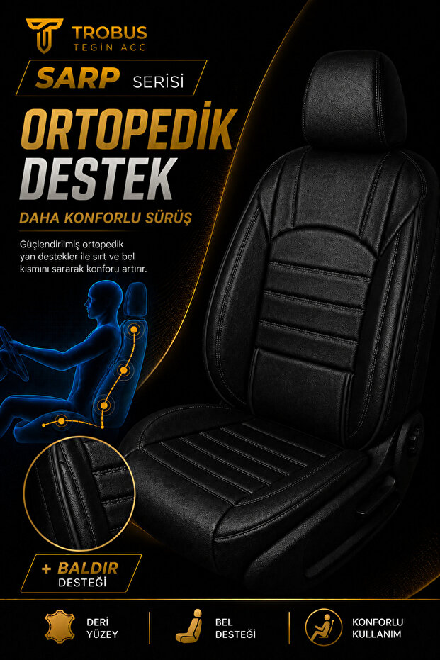 TROBUS Volkswagen Polo Hatchback 2018 ve Sonrası Aracınıza Uyumlu Siyah ...