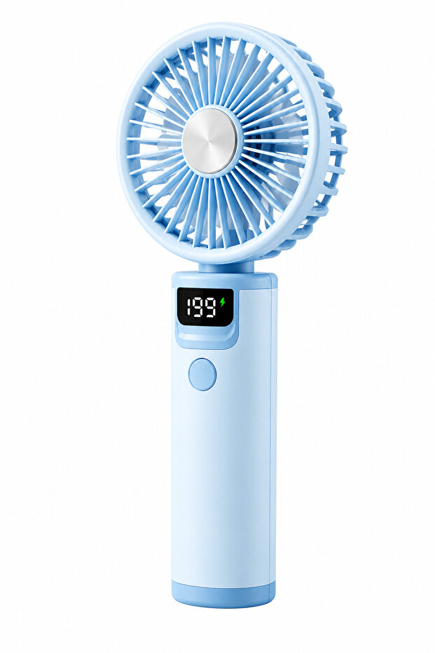 GudeX Type-C Şarjlı 199 Kademeli Dijital Ekranlı Turbo Fan Taşınabilir ...