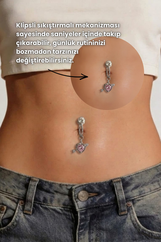 Elifsu Jewelry Çelik Kalpli Model, Tavşan Kulak Model, Kelebek Model ...