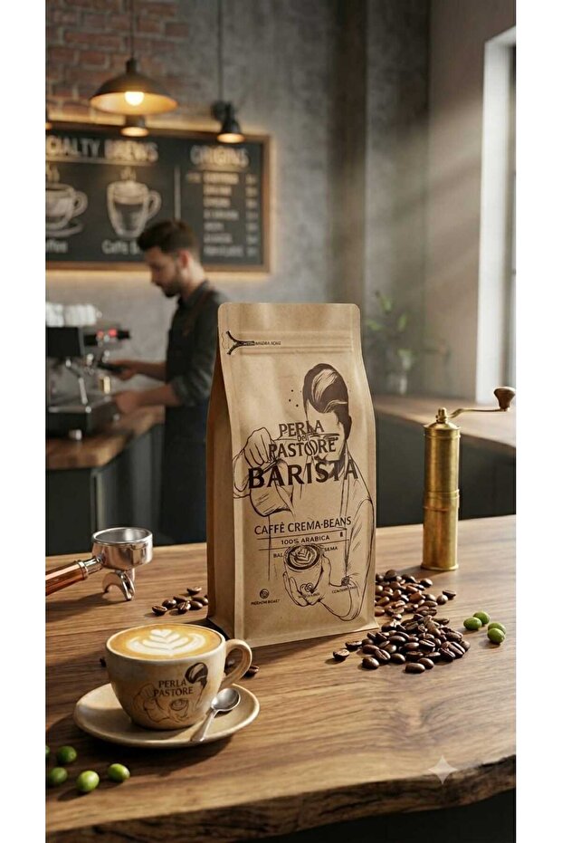 PERLA DEL PASTORE Barista Caffè Crema Beans %100 Arabica Kahve ...