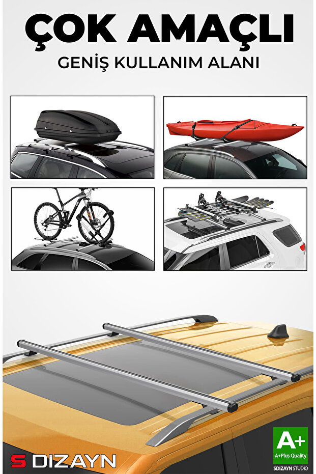 S Dizayn S-Dizayn Nissan X-Trail S-Bar Cargo V1 Ara Atkı Tavan Taşıyıcı ...