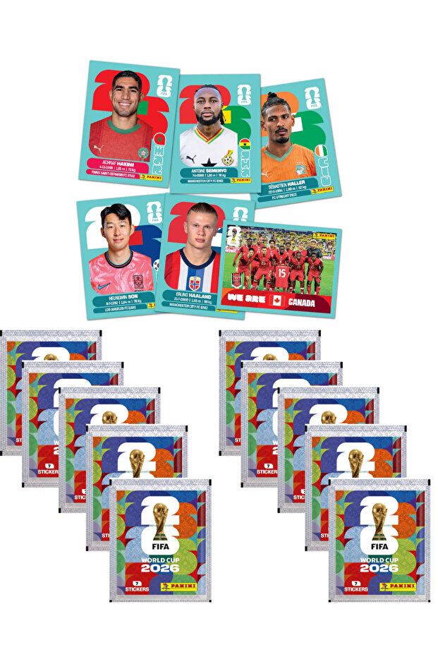 Next Plus Lisanslı FIFA WORLD CUP 2026™ çıkartma Albümü + 10 Paket (70 ...