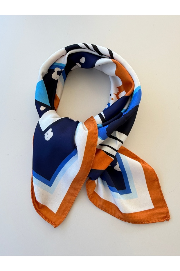 who knows ¿ Beyaz Mavi Desenli Fular Bandana Kadın Giyim Aksesuar ...