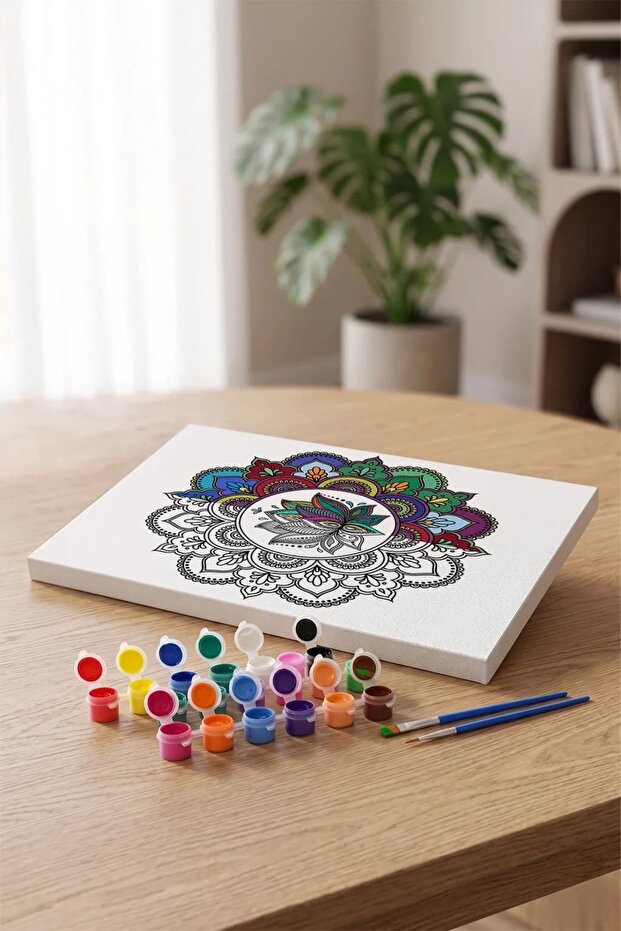 Yatinks Lotus Desenli Mandala Tuval Boyama Seti 40x50 cm - Fiyatı ...