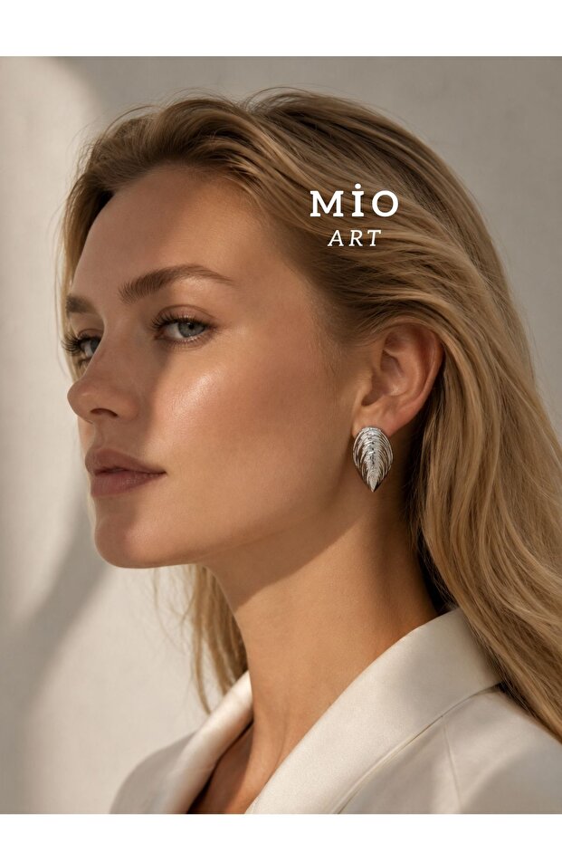 MioArt Nature Shine Modern Mini Midye Küpe - Fiyatı, Yorumları
