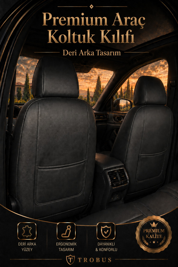 TROBUS Ford Tourneo Courier 2014-2023 Uyumlu Lion Serisi 2+1 Ticari Tay ...