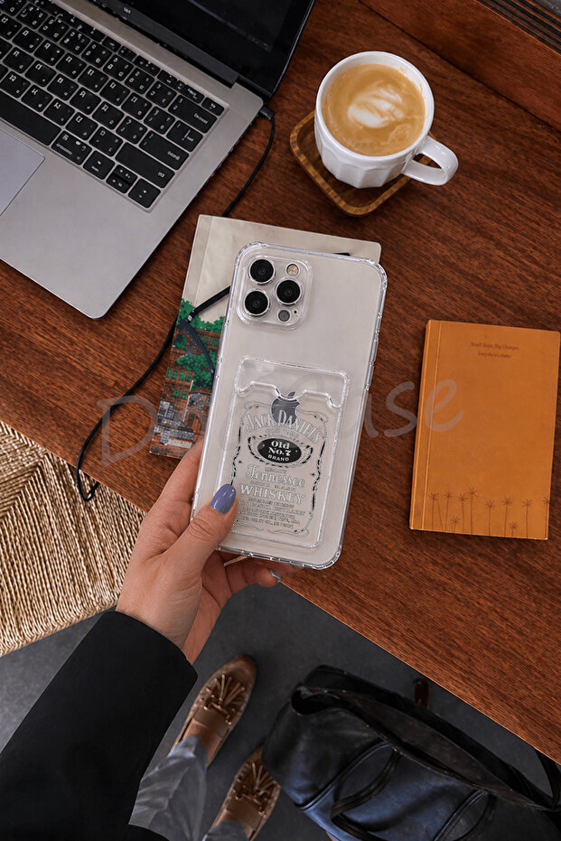 DoaCase iPhone 16 Pro Max Uyumlu Kartlıklı Şeffaf Kılıf Köşe ve Kamera ...