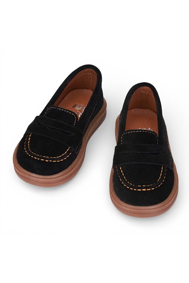 Kidimo Hakiki Komple Deri Siyah Çocuk Loafer Ayakkabı - Fiyatı, Yorumları