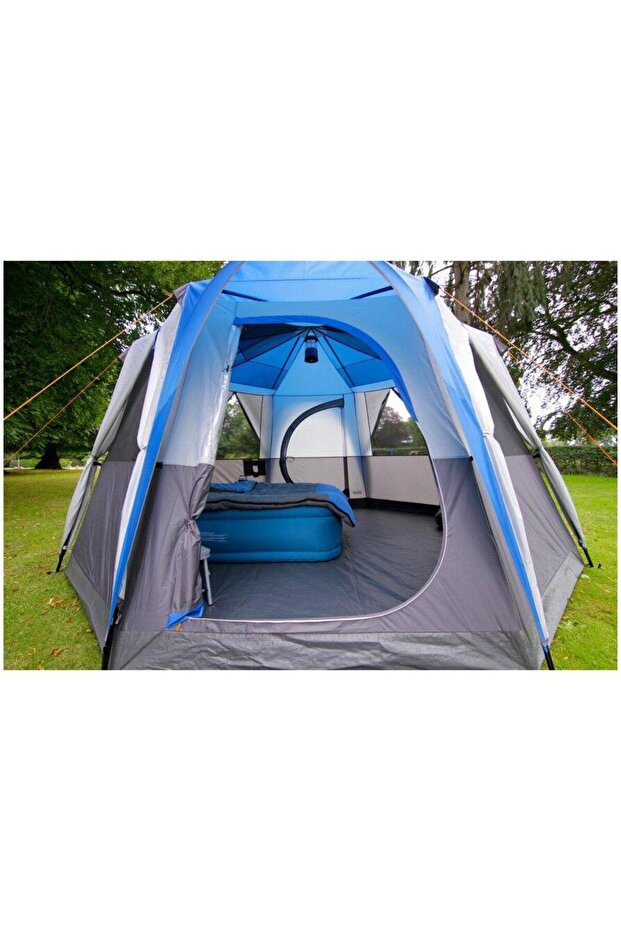Coleman Семейна палатка Cortes Octagon 8, за 8 души, синя- Trendyol