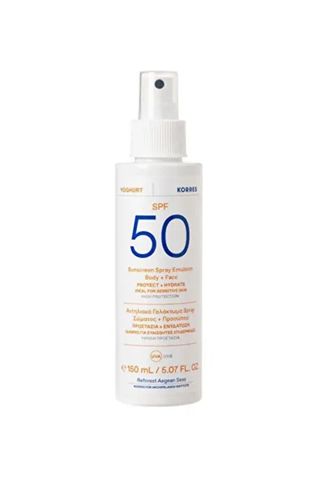 KORE Güneş koruyucu sprey-Yoghurt Body Sunscreen Spray SPF50 150 ML ...