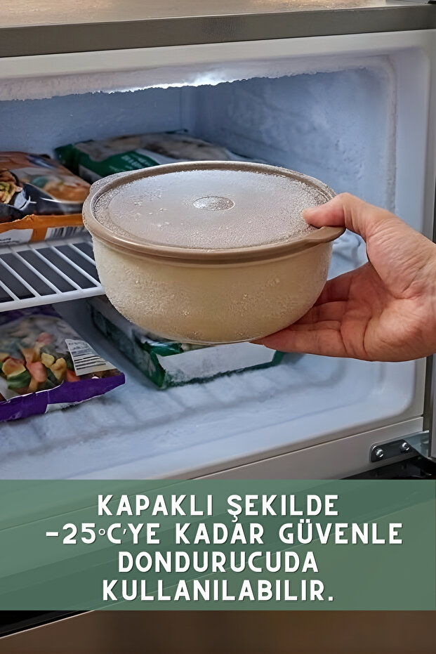 Nandy Home Ayza Model 3’lü Yuvarlak Saklama Kabı Seti 1.5 Lt + 2.5 Lt ...