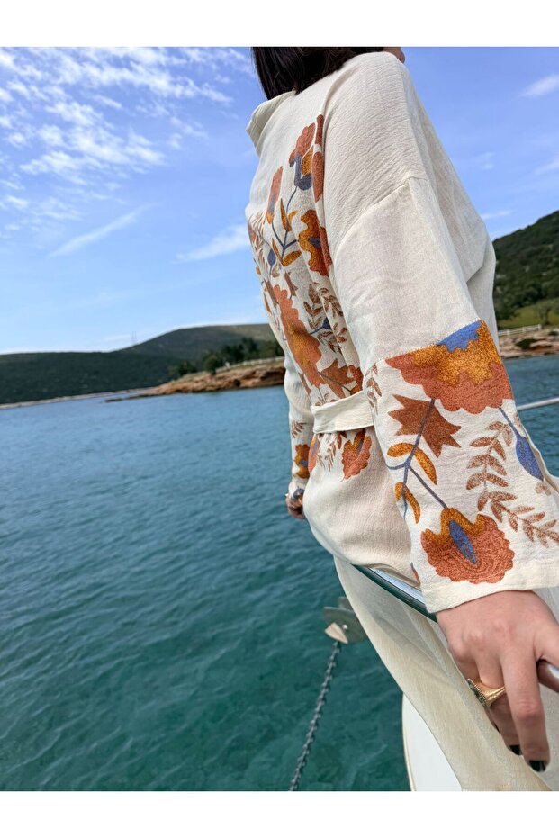 HilyMily Baskılı Floral Desen Kimono Standart Beden - Fiyatı, Yorumları