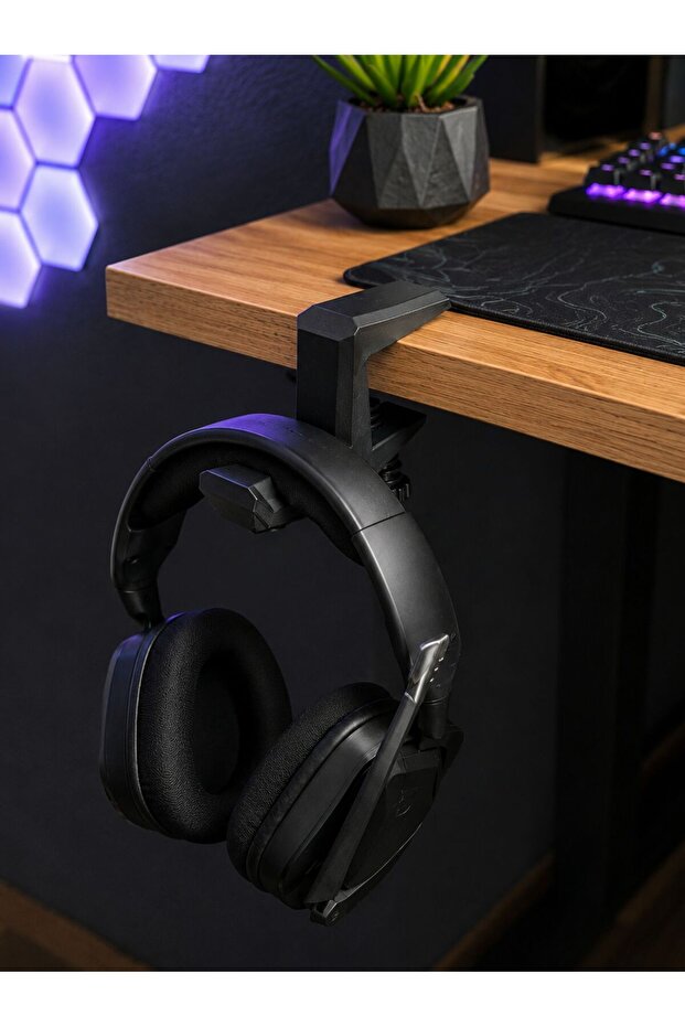 LunaLab3D Masaya Sabitlenebilir Kulaklık Standı –Masa Kenarı Kulaklık ...