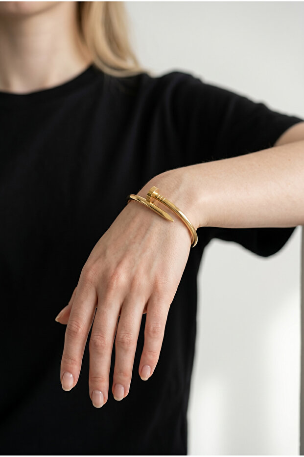 Laviona jewelry Çivili Çelik Kelepçe Bileklik - Fiyatı, Yorumları
