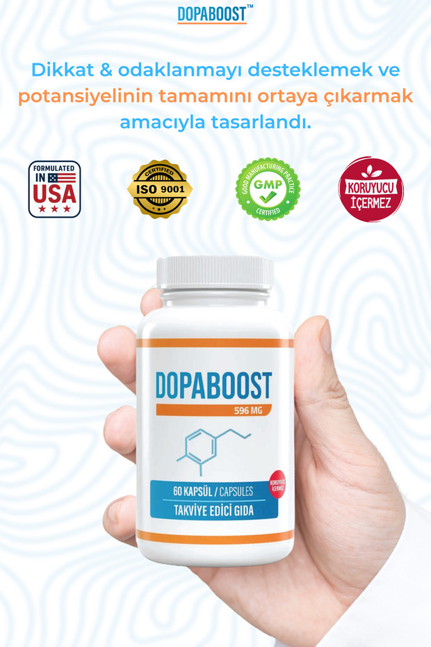 DopaBoost Focus Zihinsel ve Beyin Sağlığı Destekleyici Multivitamin ...