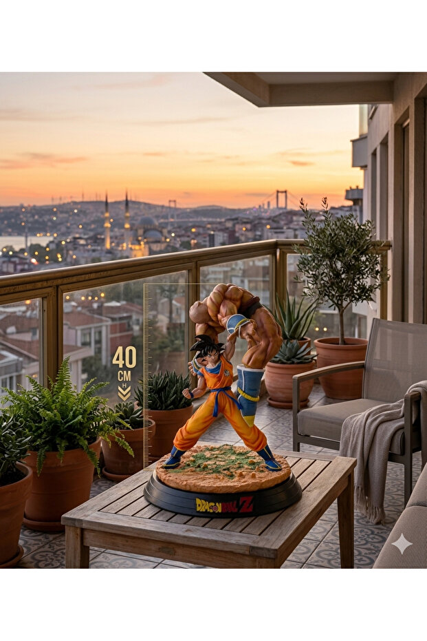 TÜTSÜ SEPETİ 40 cm BÜYÜK BOY ANİME DRAGON BALL SON GOKU FİGÜRÜ ANİME ...