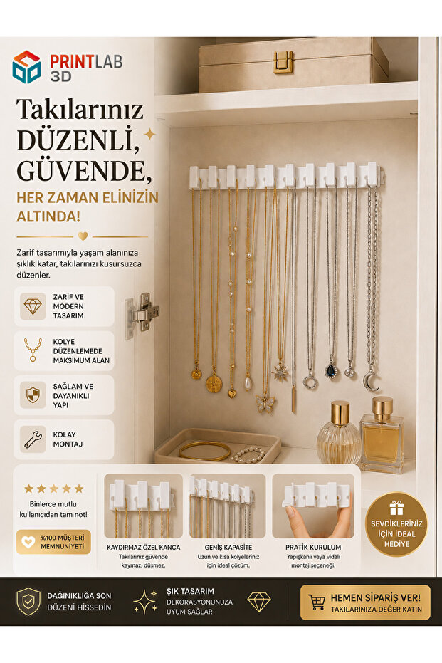 PRİNTLAB3D Dizayn Askı - Fiyatı, Yorumları