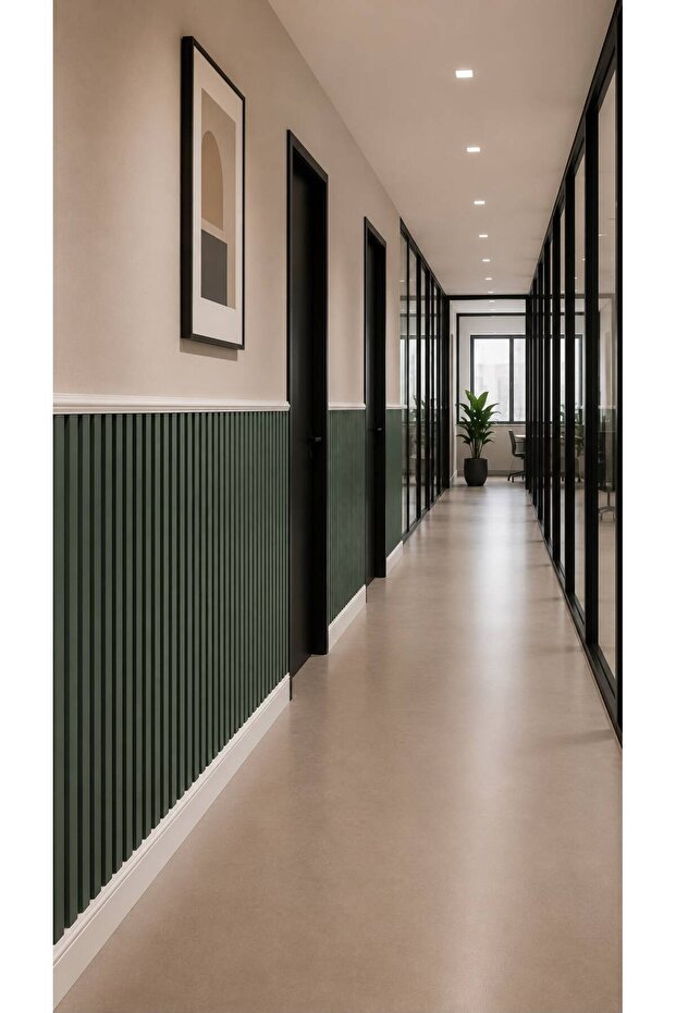 DETAYPOLİURETAN Mdf Ahşap Akustik Duvar Paneli 60-90 Cm ( Yeşil ...