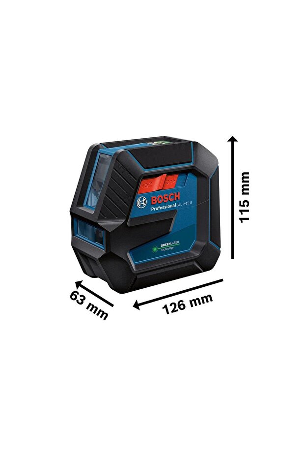 Bosch GLL 2-15 G Çapraz Çizgi Lazeri + LB10 Lazerli Hizalama 0601063W00 ...