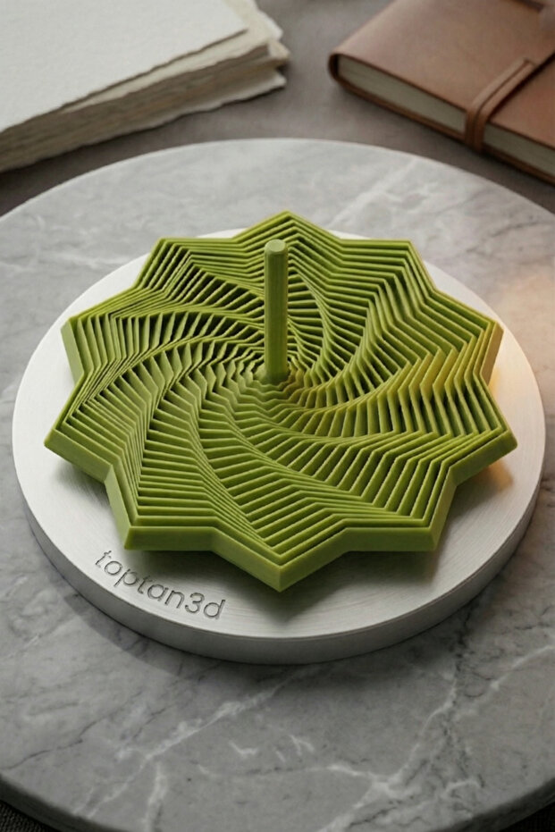 Toptan3D Spiral Fidget Oyuncak - 10 kenarlı Yıldız illüzyonlu Stres ...