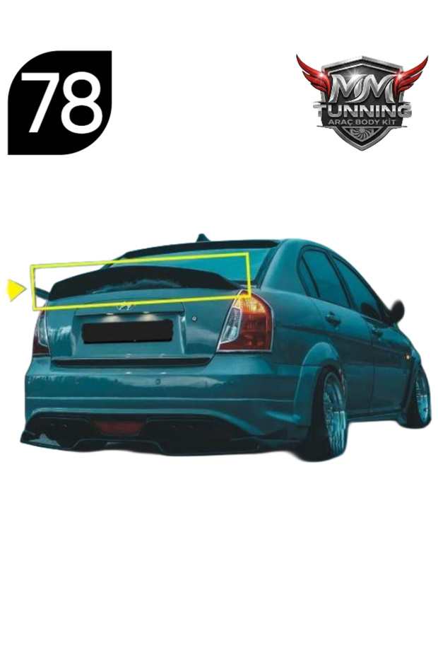 MMTUNNİNG HYUNDAİ ACCENT ERA BAGAJ ÜSTÜ SPOON SPOİLER (BOYASIZ ...
