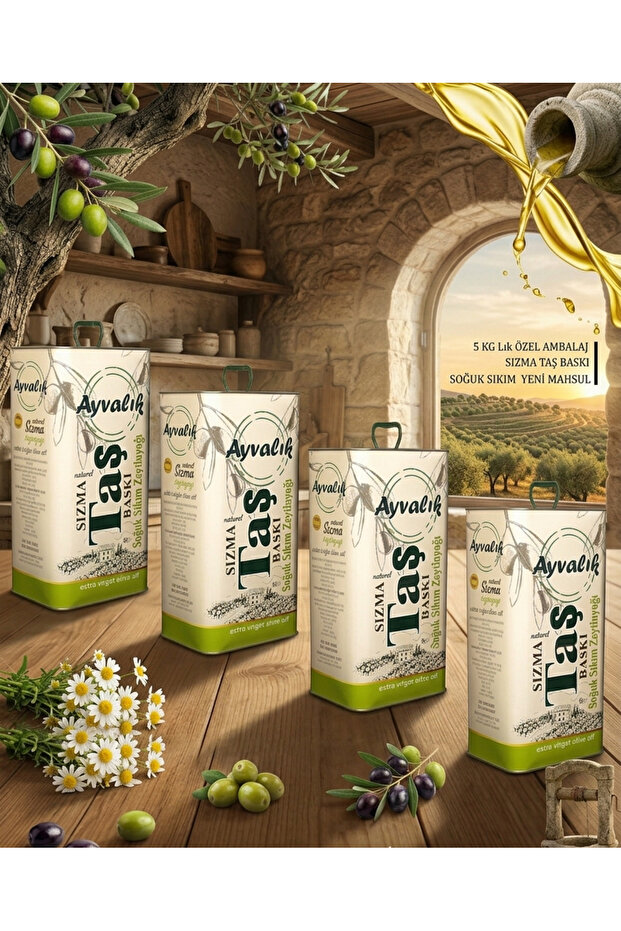 ayvalıkhan Ayvalık Soğuk Sıkım Natürel Sızma 0,3 Asit 4*5L 4AD ...