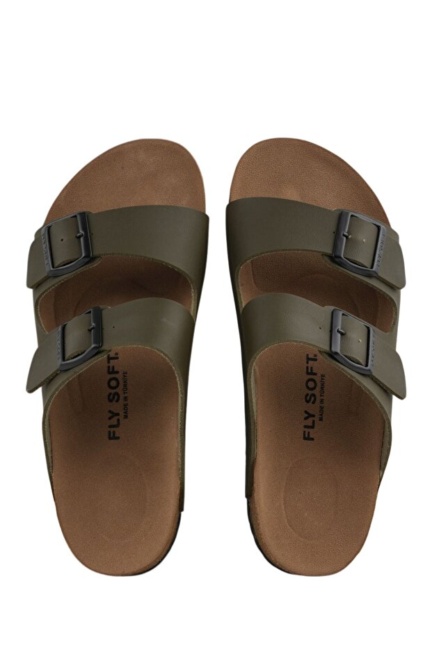 FLY SOFT S903 Poli Hafif Taban Çift Toka Erkek Terlik HAKİ - Fiyatı ...