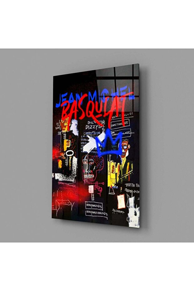 Insigne Jean-Michel Basquiat'nın tarzı Cam Tablo || Tasarımcı ...