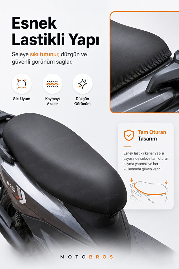 Motobros Motosiklet Koltuk Kılıfı RKS Freccia LeatherFit Deri ...