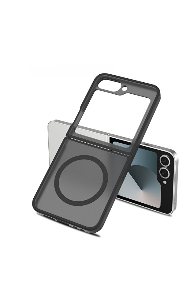Nezih Case Samsung Galaxy Z Flip 6 / 7 / 7 FE Uyumlu Magsafe Sarj ...