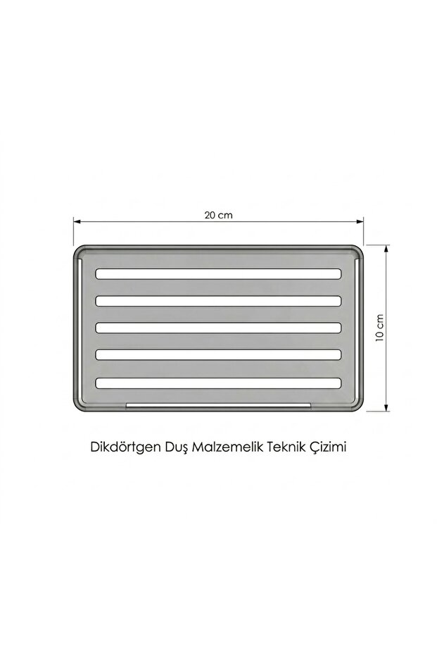 ZHR Elektronik Paslanmaz Çelik Dikdörgen - Yapıştırmalı - Duş ...