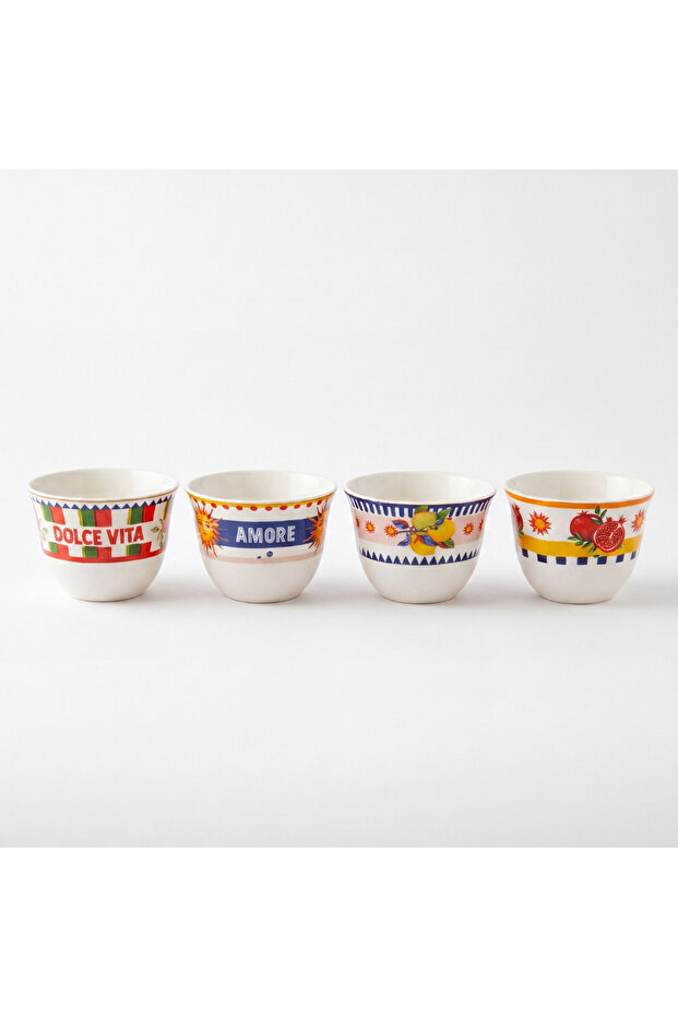 Baci Milano Dolce Vita 6’lı Arabic Cup 6 cm Porselen - Fiyatı, Yorumları