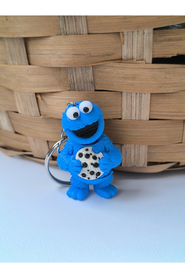 Esey Dizayn Kurabiye Canavarı 3D MİNİ BOY Anahtarlık- Okul Çantası Süsü ...