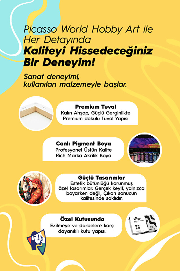Picasso World Hobby Art Alev Çiçekleri Sayılarla Boyama Numaralı Tuval ...
