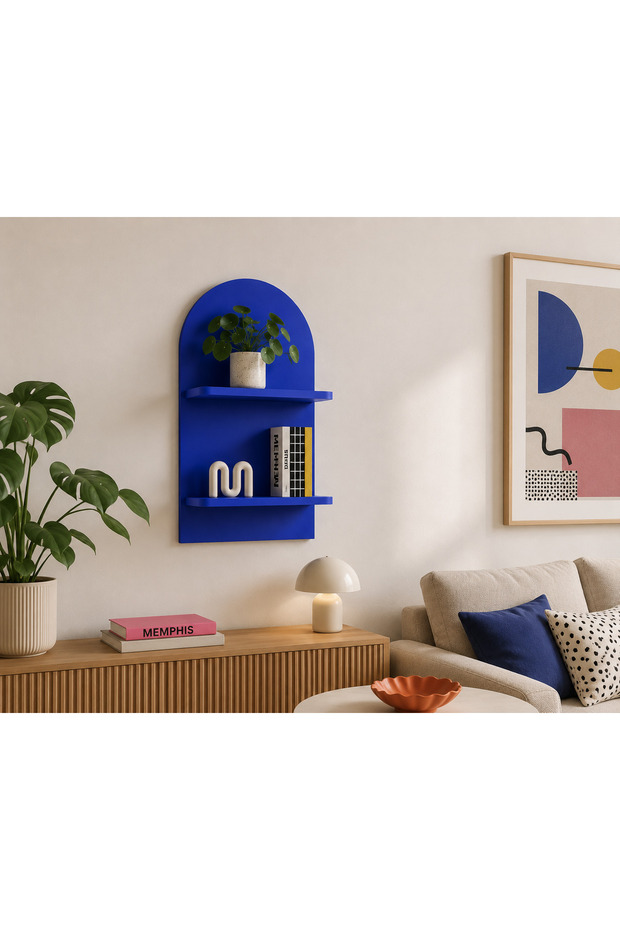 MUYSHA dekoratif renkli raf-muyshahome-lacivert-(30x60 cm) - Fiyatı ...