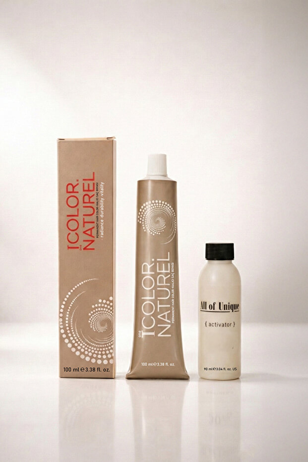 ICOLOR NATURAL COLOR NATUREL 7.24 Kahve Bakır Kalıcı Saç Boyası 100 ML ...