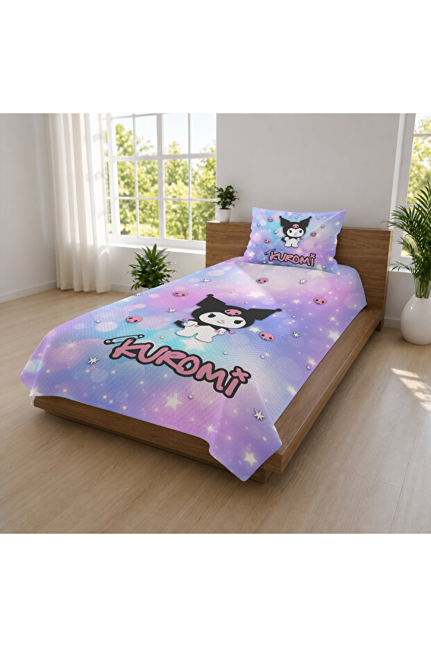 hediyechy Hediye Nevresim kuromi Temalı 3d Desen Baskılı Tek Kişilik ...