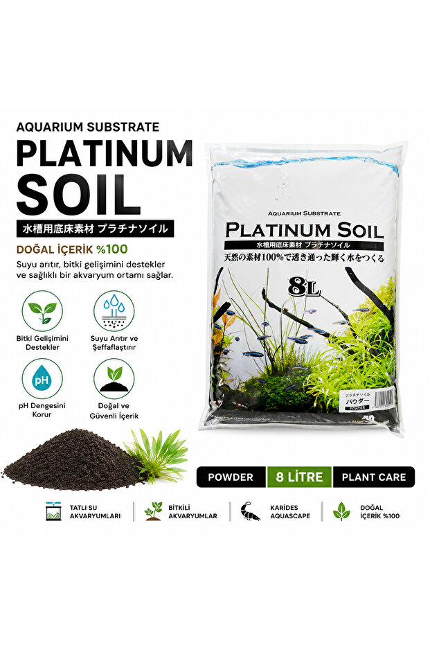 nonamepetshop Platinum Soil Powder 8L Akvaryum Bitki Toprağı - Fiyatı ...