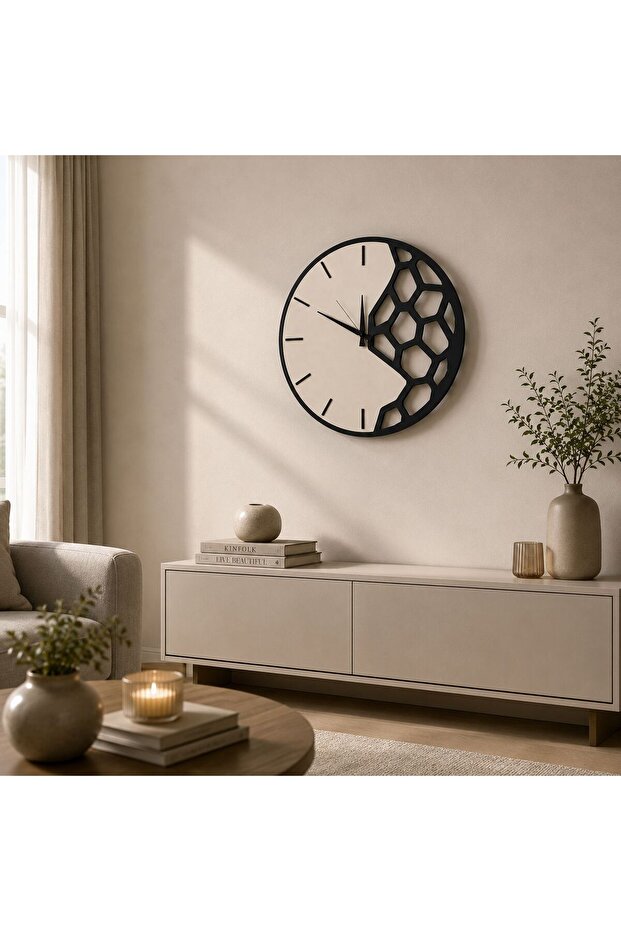 ArliaDesign SPOR PETEK ŞEKLİNDE DUVAR SAATi - 6 MM KALIN ÇİFT RENK 50 X ...