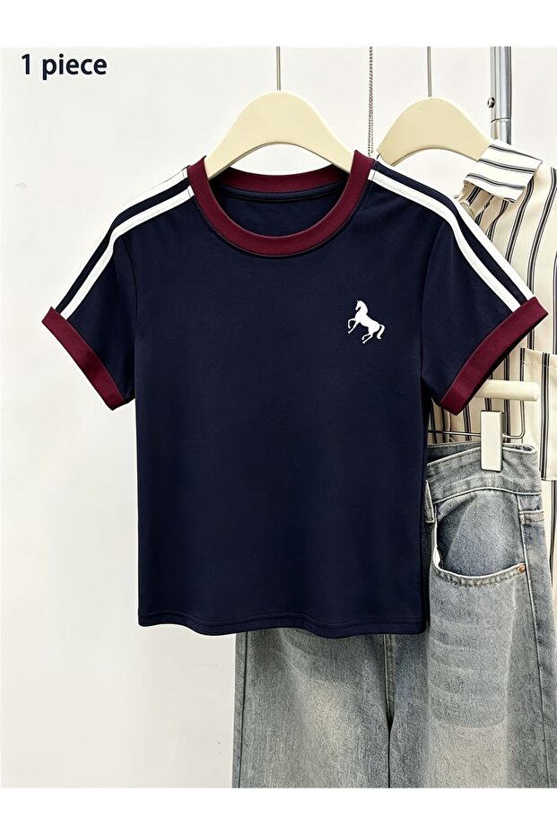 Toum Unicorn Baskılı Crop Bluz - Fiyatı, Yorumları