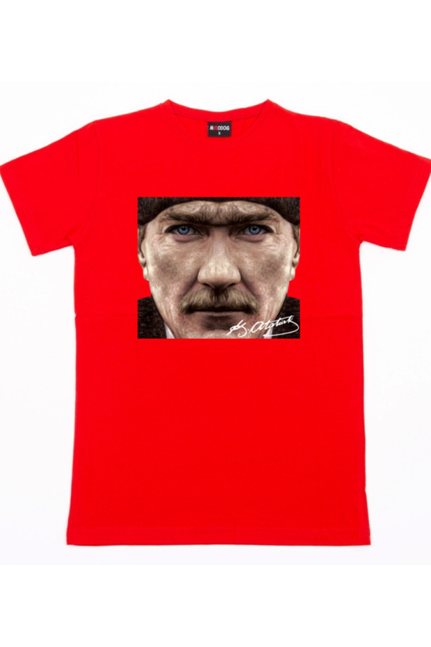 mAddog ATATÜRK ALIVE T SHiRT "kalpak portre" / ARKASI iMZA BASKILI ...