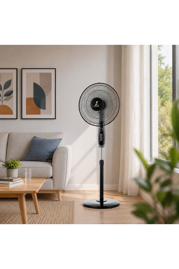 Sarı Aydınlatma Vanti KCF272L 16'' Ayaklı Vantilatör 50W – 3 Kademeli ...