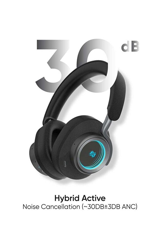 MYX PRO EchoBass Hybrid ANC Headphones | Wireless Bluetooth 5.4 | 33Hrs ...