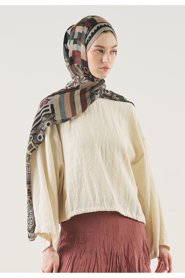 Freshscarfs Petra Desen Soft Viskon Şal Siyah - Fiyatı, Yorumları