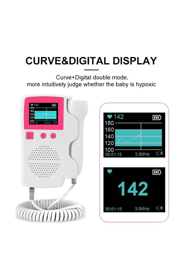 Zigver Fetal ctg monitör ev İşlevli fetal doppler cardiotocograph ...